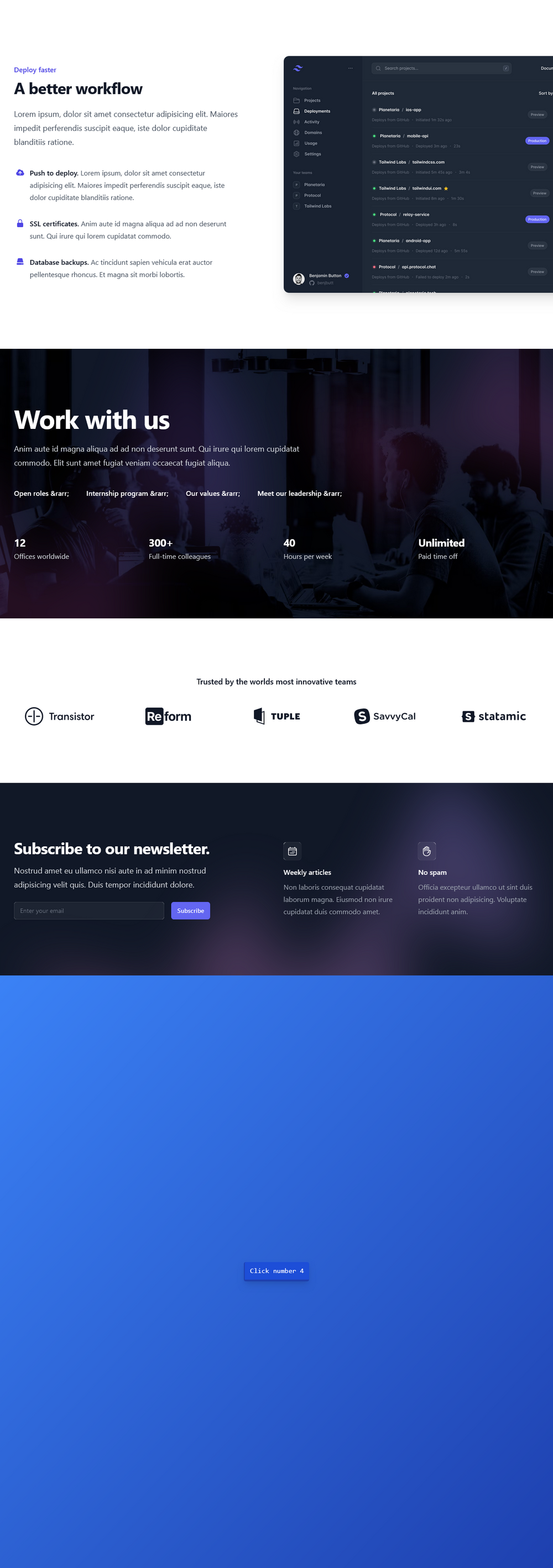 Full stack with Rust: axum + leptos + tailwind.css