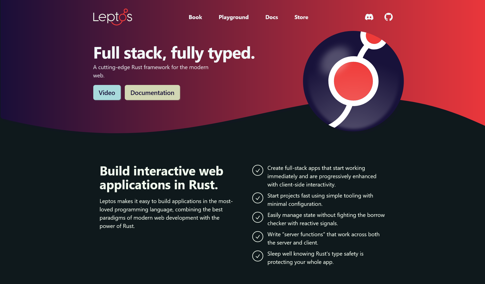 Full stack with Rust: axum + leptos + tailwind.css